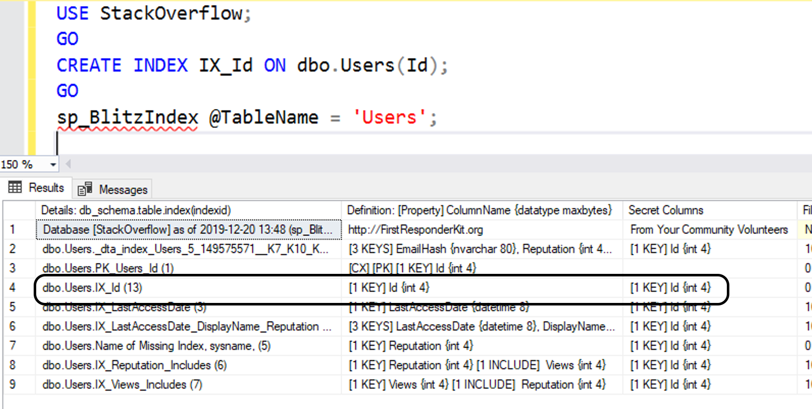 sp_BlitzIndex reports a secret column when it's not · Issue #2226 · BrentOzarULTD/SQL-Server ...