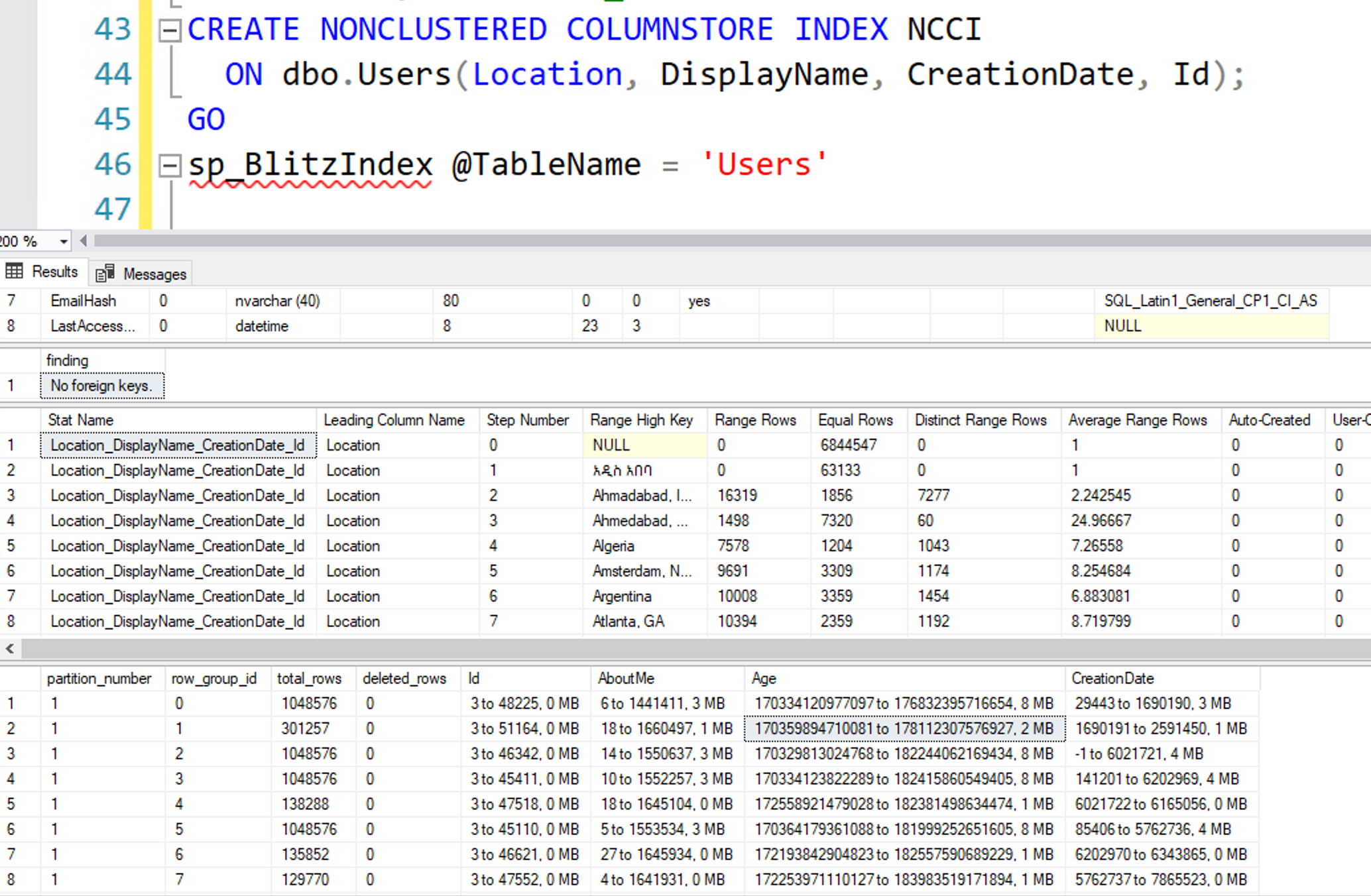 sp_BlitzIndex: columnstore visualizer doesn't include all columns on nonclustered columnstore ...
