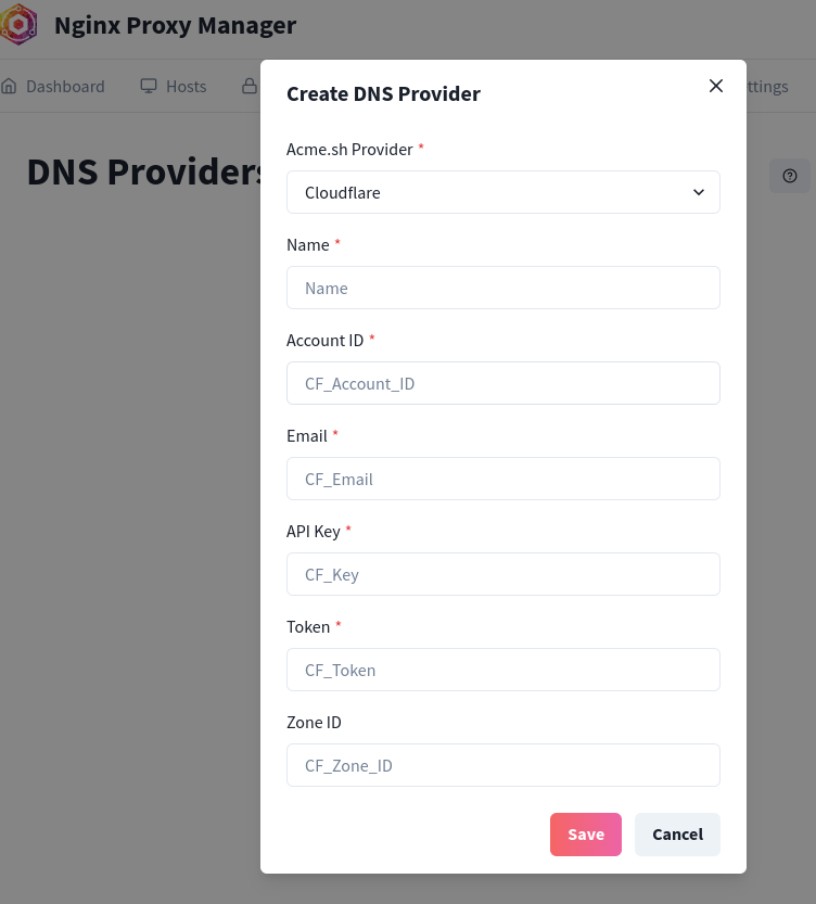 Cloudflare Dns Challenge Request For Ssl Certificate Failed · Issue 3063 · Nginxproxymanager 