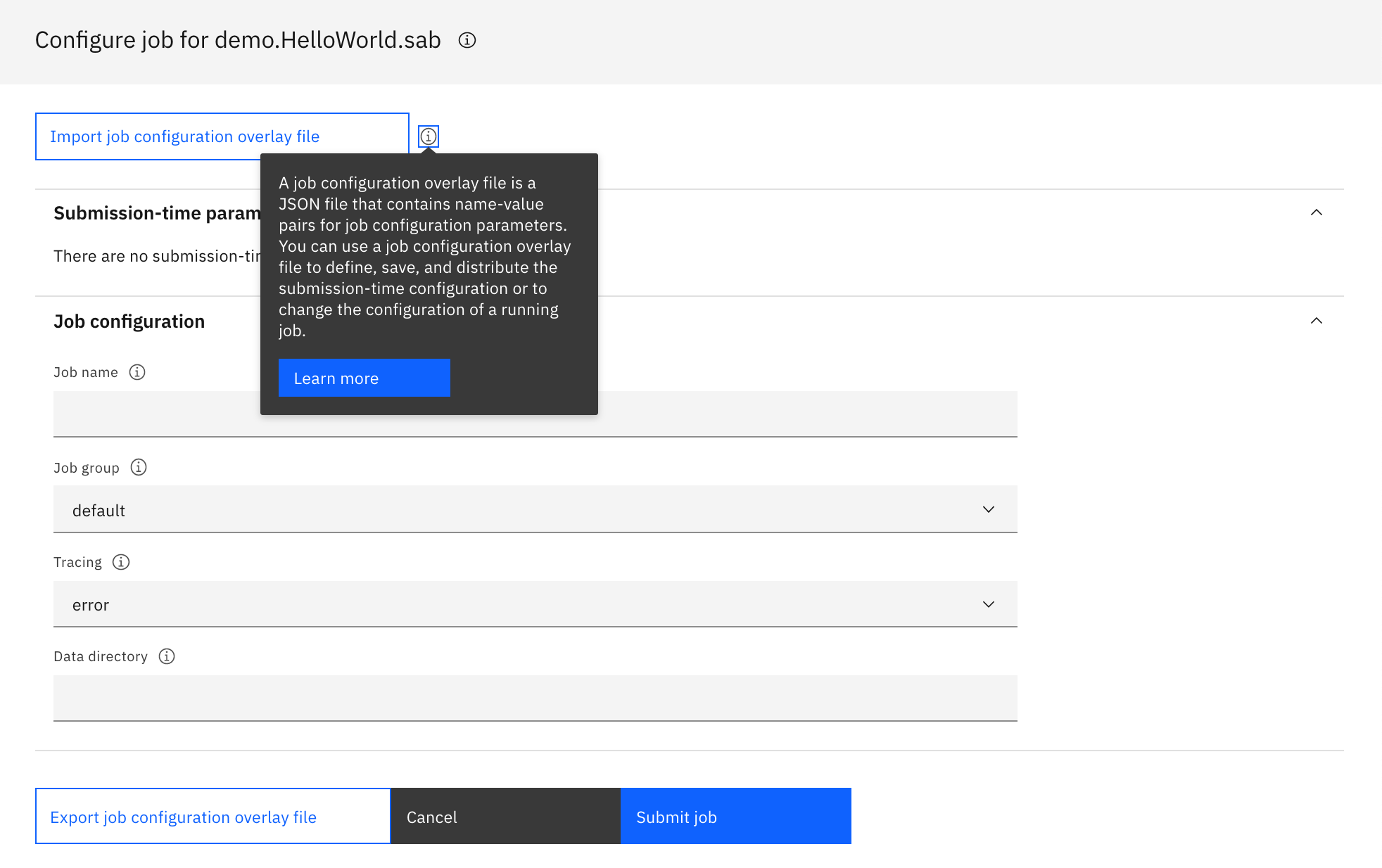 Better support for job configuration overlay files when configuring job submissions · Issue #81 ...