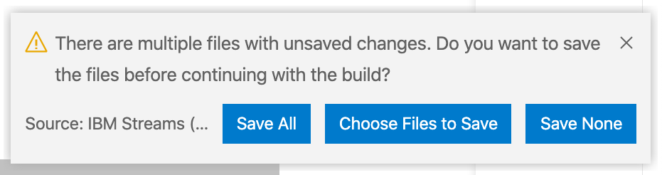 Warning for unsaved changes in files other than spl · Issue #103 · IBMStreams/vscode-ide · GitHub