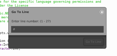Move "Go To Line" to Haxe · Issue #795 · Moonshine-IDE/Moonshine-IDE · GitHub