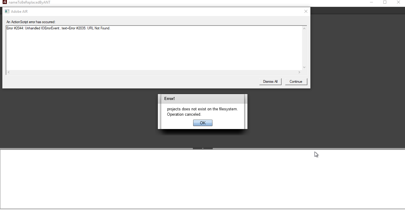Possible enhancement to notify user when file do not exists anymore · Issue #287 · Moonshine-IDE ...