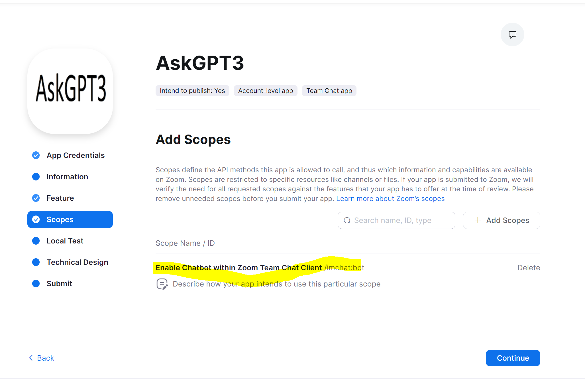 NPM saying "sent chat" but no message received in Zoom · Issue #1 · normandmickey/askgpt3-zoom ...