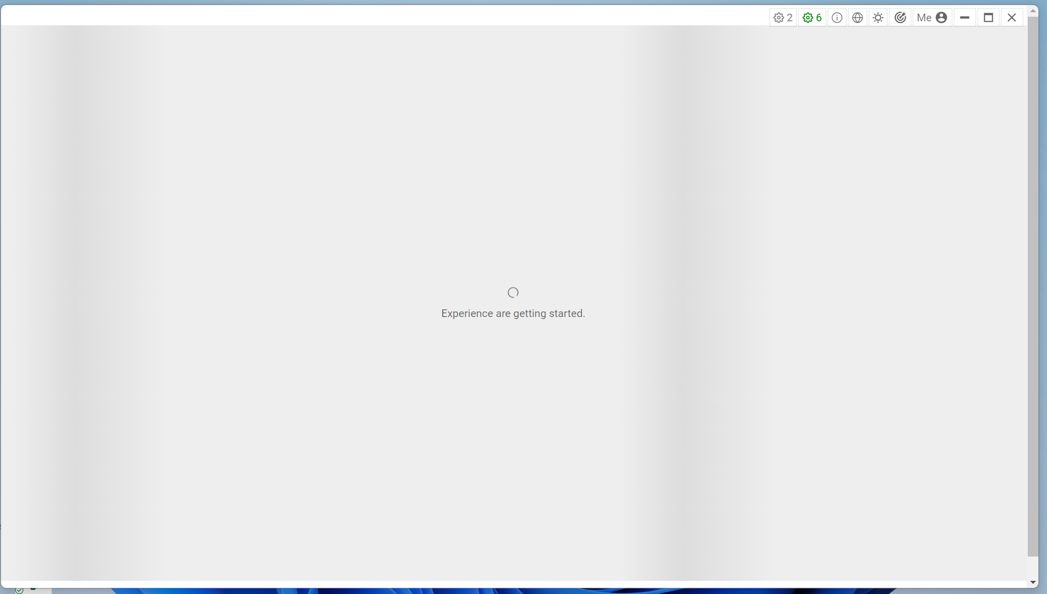 When Choosing to Add Existing Experiences, the Blank Screen problem arises and is never resolved ...