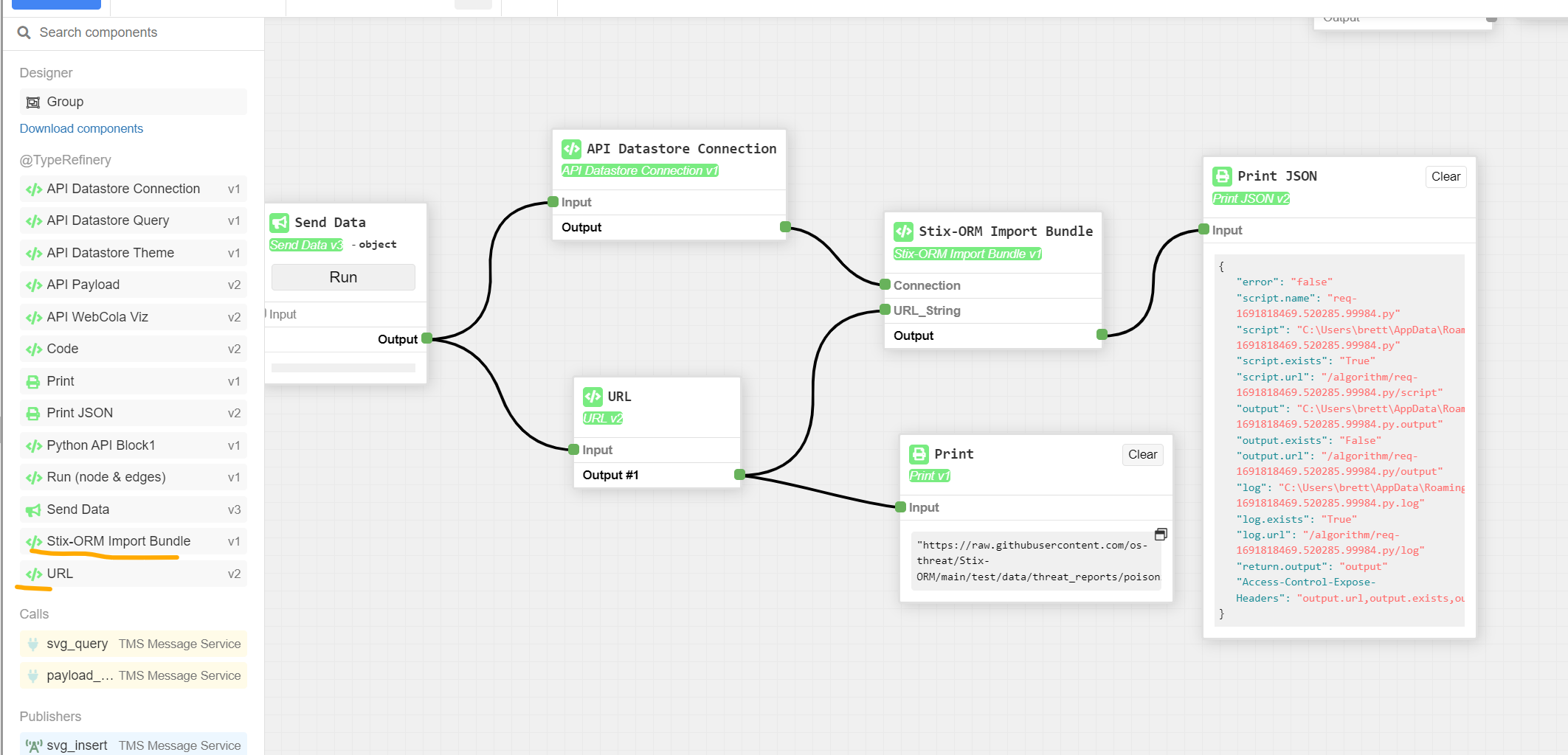 Import Bundle Block works in test harness, but does not work in Type ...