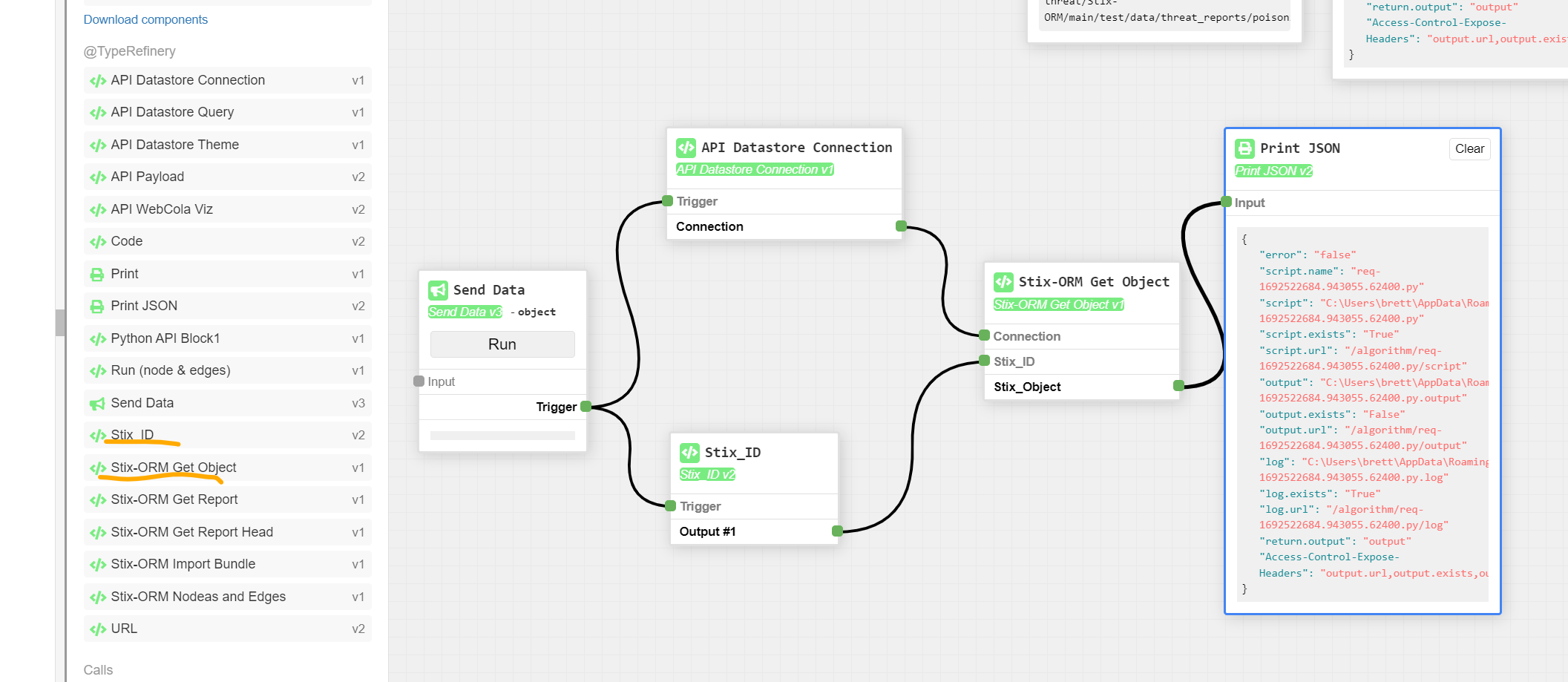 Get Object Block works in test harness, but not in Type Refinery ...