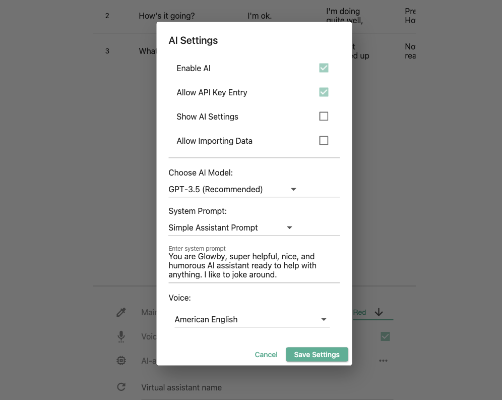 GitHub - glowbom/glowby: Glowby Basic helps you create your own voice-based AI assistants with ...