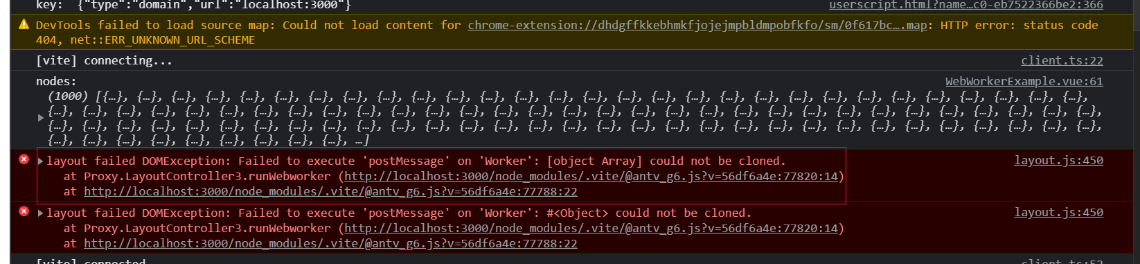 使用 web worker 渲染大量数据报错 · Issue #3098 · antvis/G6 · GitHub