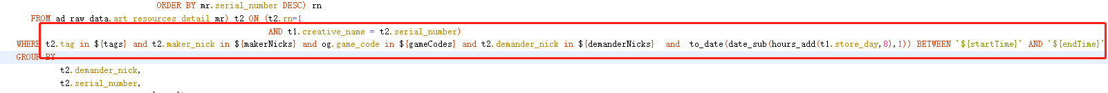 where语句中多个传参传入时， 没处理全面 · Issue #4419 · dataease/dataease · GitHub