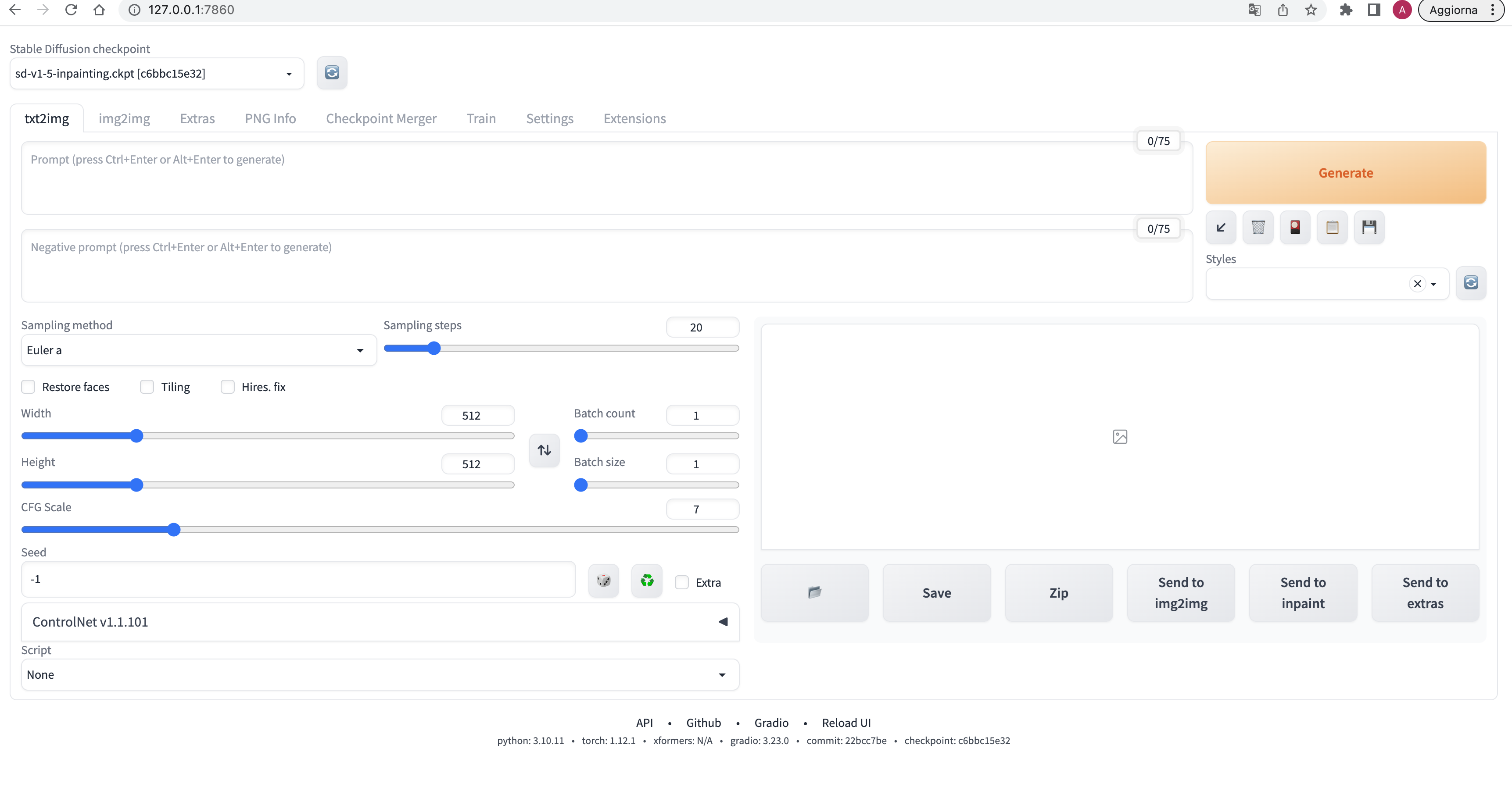 [Bug]: Crashing on Mac m1 max when using ControlNet v1.1.101 - t2ia_style_clipvision and ...