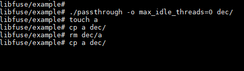 examples/passthrough hangs with max_idle_threads=0 (and maybe other filesystems too) · Issue ...