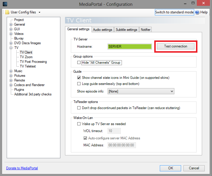 [proposal] Add A Test Connection Button To Check Tabby Server Endpoint Availability · Issue 438