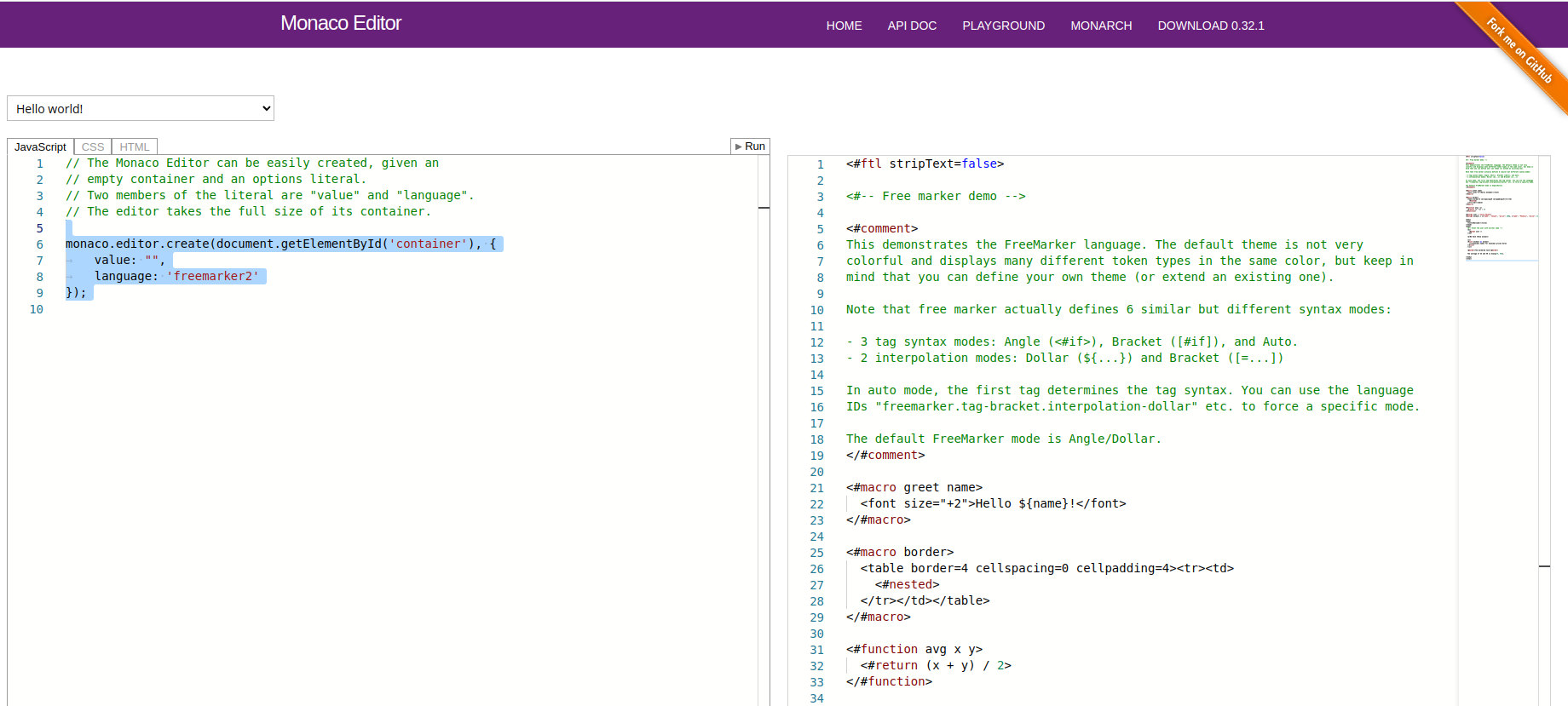 Apache FreeMarker Language Support · Issue #2383 · microsoft/monaco ...
