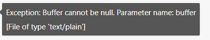 Buffer cannot be null. Parameter name: buffer · Issue #4200 · microsoft/botframework-sdk · GitHub
