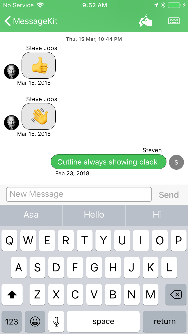 Bubble outline colour always showing black · Issue #535 · MessageKit/MessageKit · GitHub