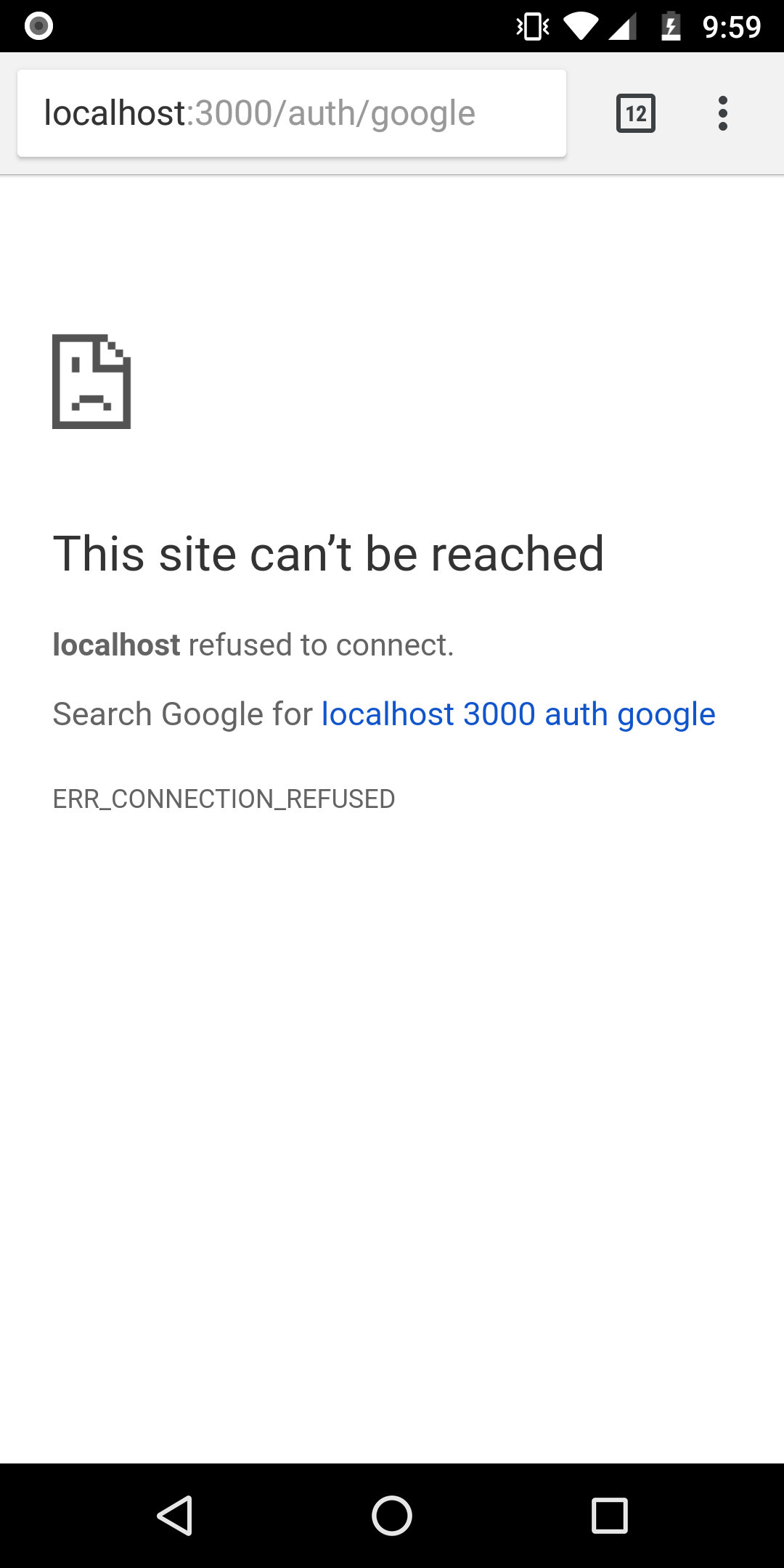 localhost:3000/auth/google can't be reached · Issue #3 · rationalappdev/react-native-oauth-login ...