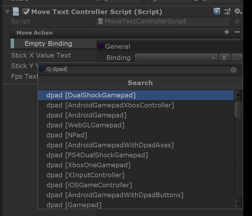 [UI] "dpad" not listed for action of type Vector2 · Issue #365 · Unity-Technologies/InputSystem ...