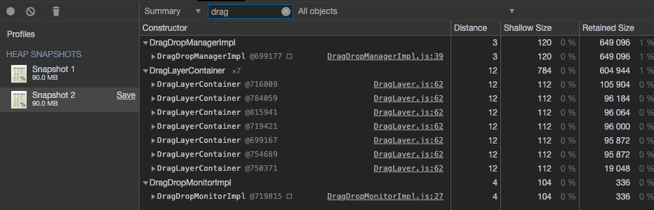 Failed cleanup during SSR causes memory leak. · Issue #1721 · react-dnd/react-dnd · GitHub