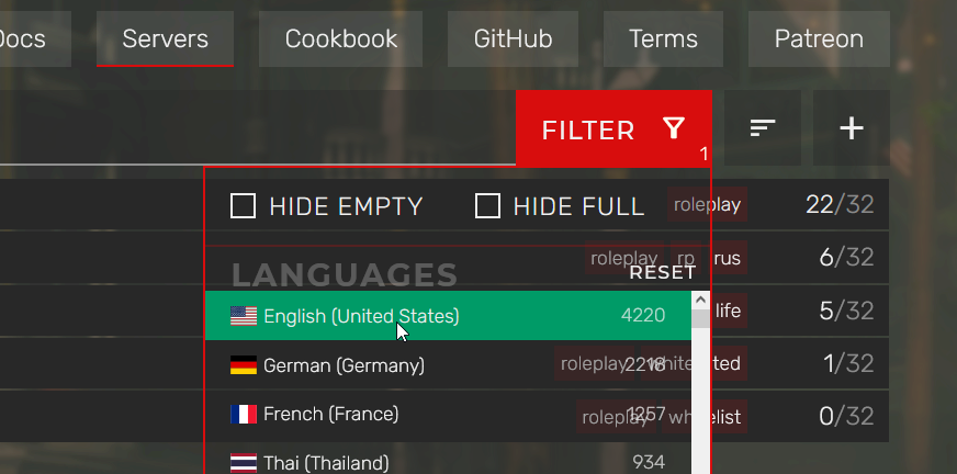 cfx-ui tag/language filter list doesn't account for game · Issue #1009 · citizenfx/fivem · GitHub