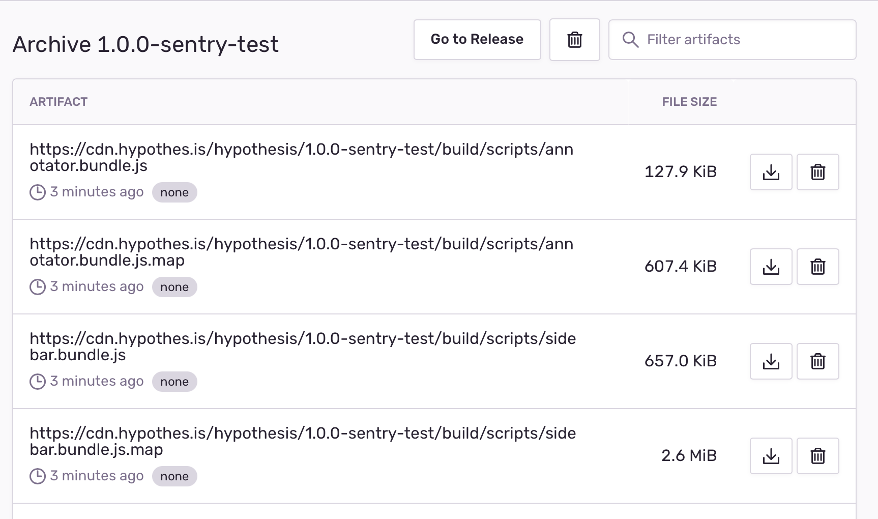 Upload JS bundles to Sentry and set correct URL prefix by robertknight ...