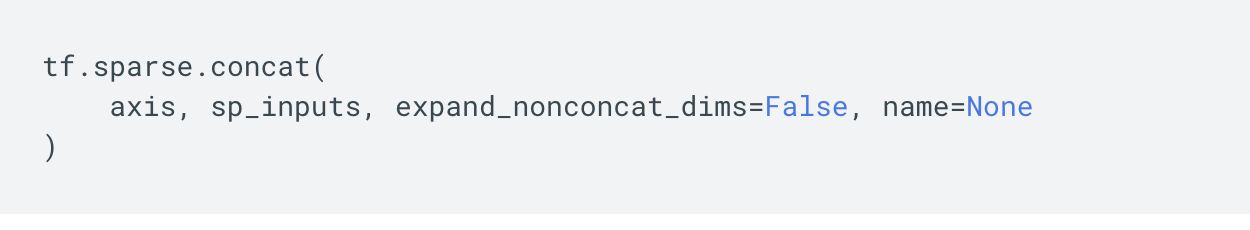 [Doc bug] tf.sparse.concat doesn't have argument `expand_nonconcat_dim` · Issue #45778 ...