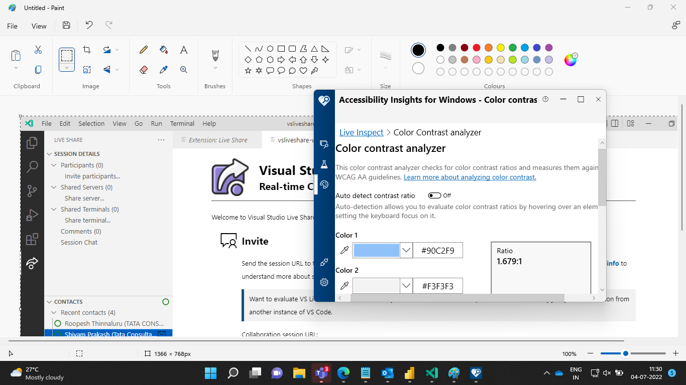 Color contrast of tree view selected item and its border is less than 3 ...
