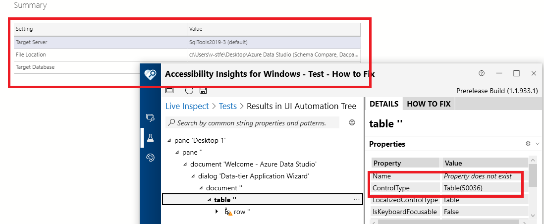 A11y_AzureDataStudio(Schema,Dacpac,Backup)_DeployDacpac_DeployDacpacSummaryScreen_AI4D: The ...