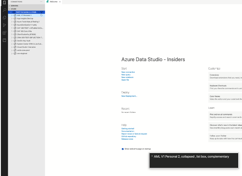 A11y_SQLAzureDataStudio_AddAzureAccount_AddAzureAccount_ScreenReader:The tree view is announced ...