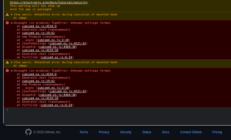 报错: Uncaught (in promise) TypeError: Unknown settings format. cubism4.es.js · Issue #108 ...