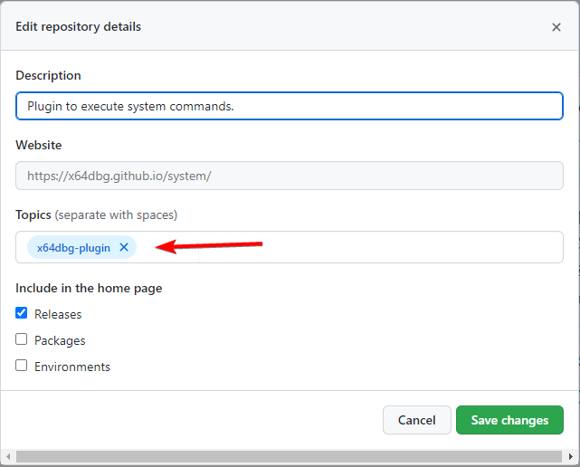 Add the `x64dbg-plugin` topic to the repo · Issue #7 · TheCrazyT/x64dbg-plugin-quickaccess · GitHub