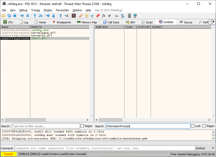 Searching in the symbol view is broken · Issue #3254 · x64dbg/x64dbg ...