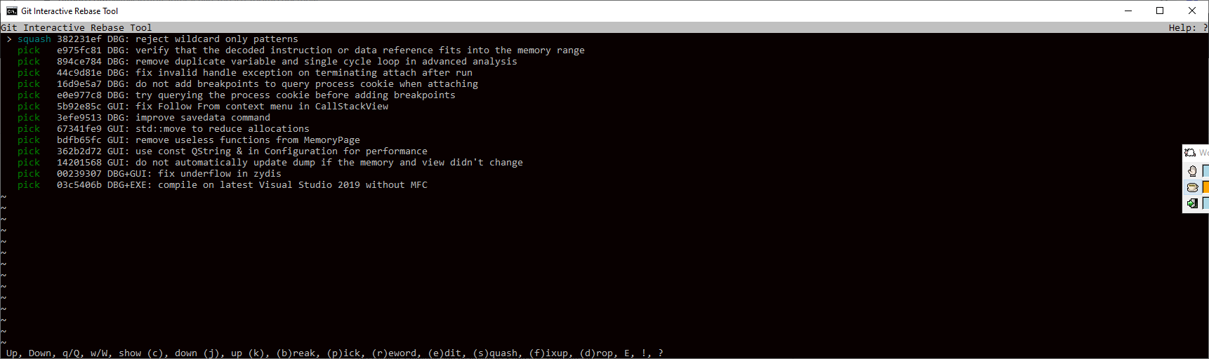 Underline is not working on Windows · Issue #191 · MitMaro/git-interactive-rebase-tool · GitHub