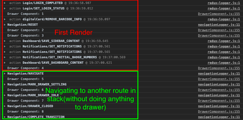 Drawer Component Re Renders Multiple Times On Each Navigate · Issue 7567 · React Navigation