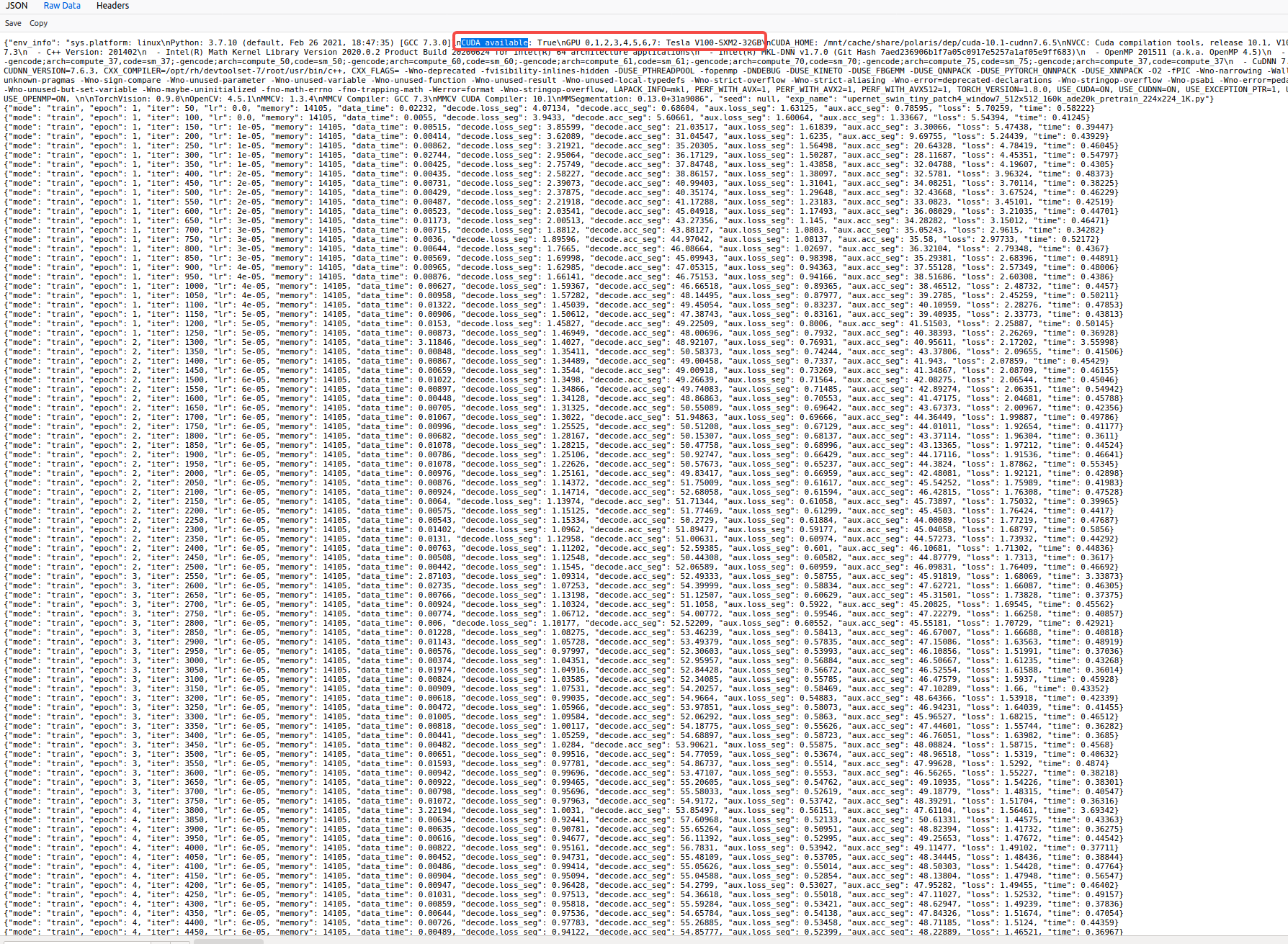 the number of gpu used when training models · Issue #2240 · open-mmlab/mmsegmentation · GitHub