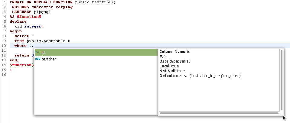SQL assist/autocomplete does not work with select into · Issue #13465 ...