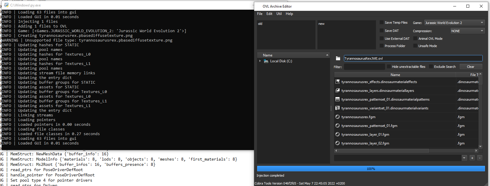 the cobra tool not working to inject texture to .ovl file · Issue #194 · OpenNaja/cobra-tools ...