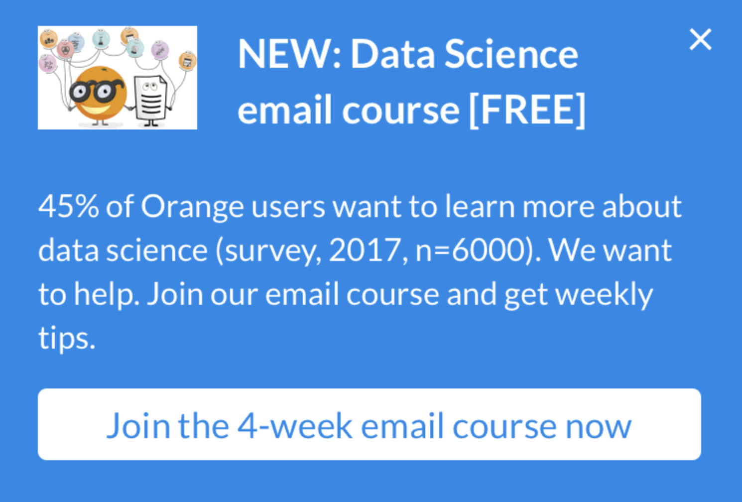 Mail course popup prompt upon download · Issue #98 · biolab/orange-hugo · GitHub