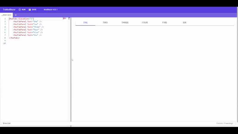 MudTabs does not become scrollable on resize of Containing Element · Issue #824 · MudBlazor ...