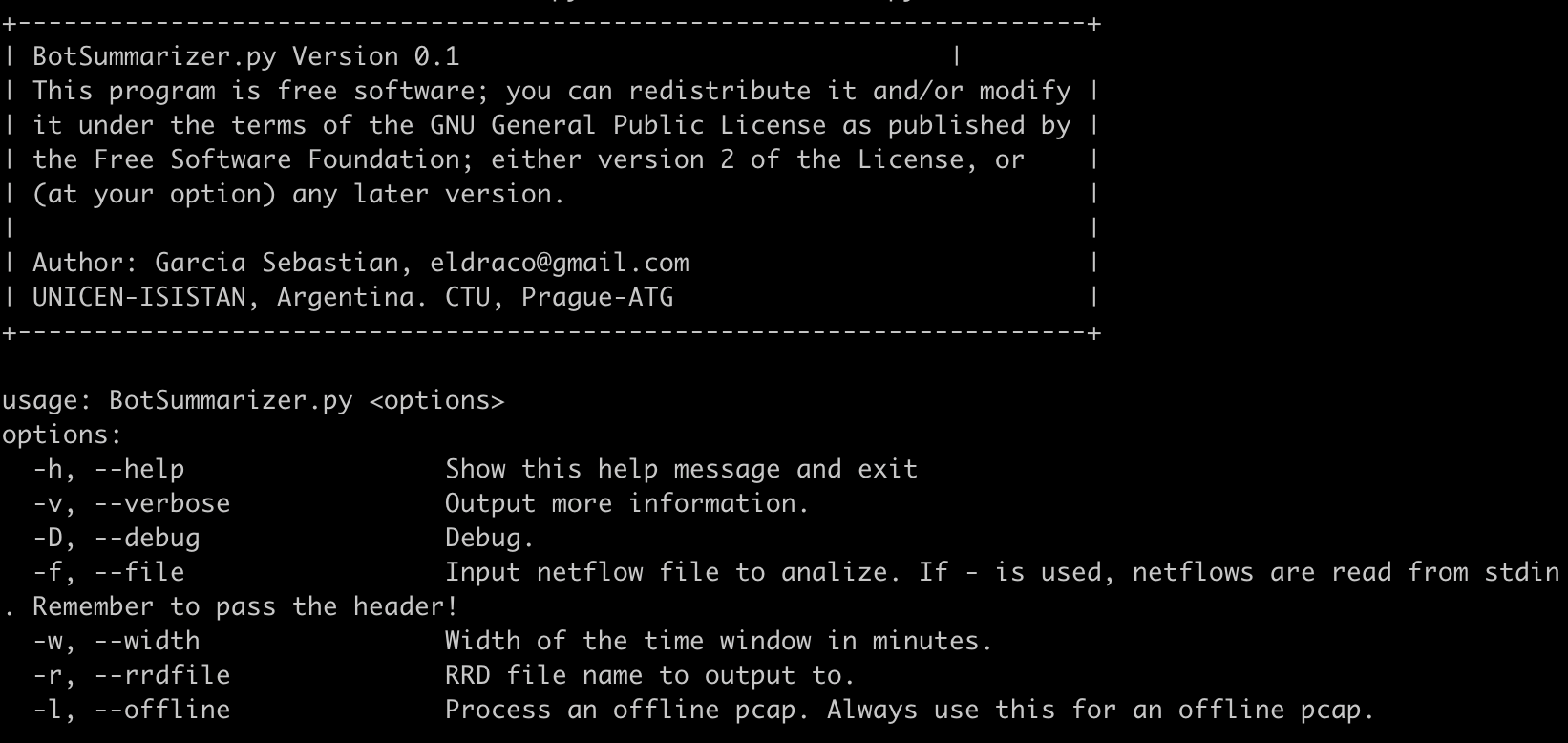 Github Stratosphereips Botsummarizer A Tool To Detect Botnet Command