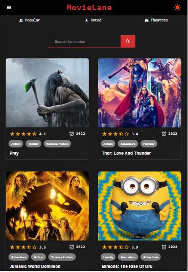 GitHub - JustZion/Movielane: A React webApp for movie trailers