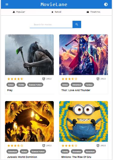GitHub - JustZion/Movielane: A React webApp for movie trailers