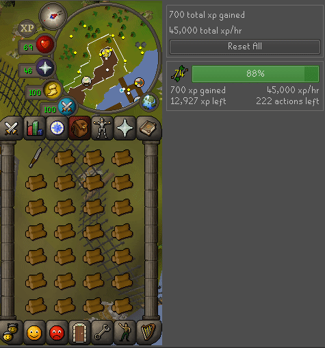 Experience Tracker "actions left" improperly handles *.5 xp drops · Issue #1251 · runelite ...