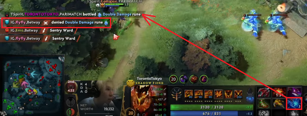 Conflicting message when DD rune is bottled at exactly the same time it is denied · Issue #2432 ...