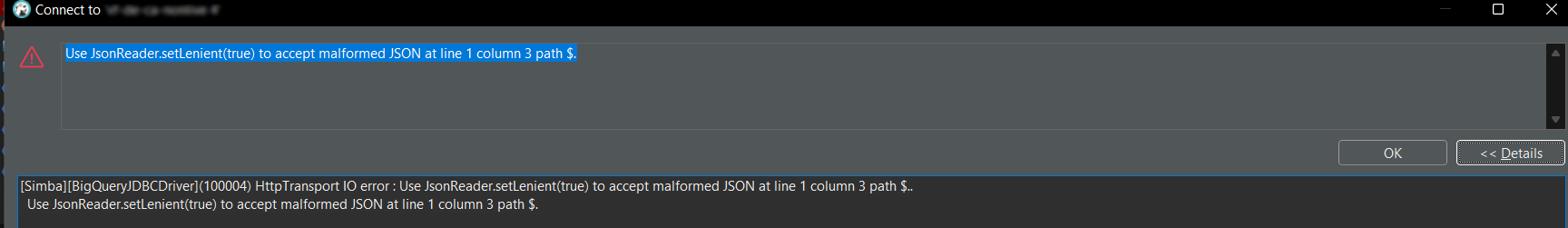 Error for Google Big Query driver for 23.1.5 · Issue #20935 · dbeaver/dbeaver · GitHub