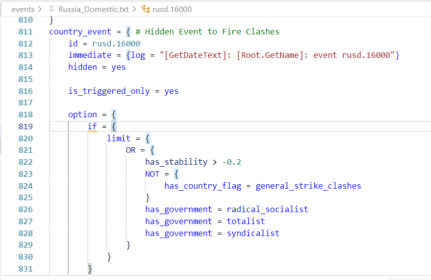 RUS - Broken 'IF' Commands · Issue #5185 · Kaiserreich/Kaiserreich-4-Bug-Reports · GitHub