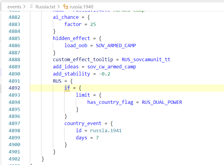 RUS - Broken 'IF' Commands · Issue #5185 · Kaiserreich/Kaiserreich-4-Bug-Reports · GitHub
