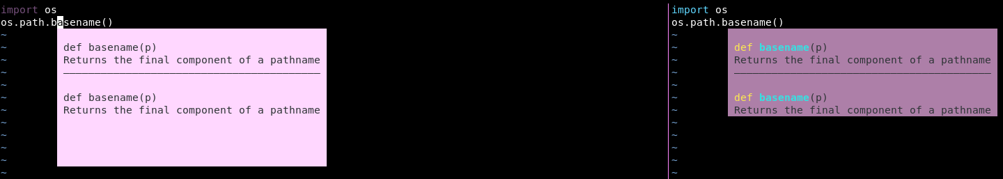 No syntax highlights in popup for Vim · Issue #959 · neoclide/coc.nvim ...