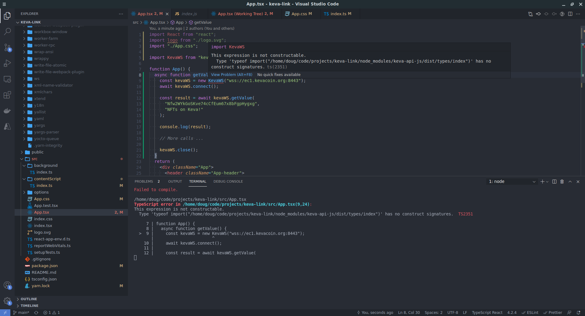 Bad type root in TS implementation · Issue #2 · kevacoin-project/keva-api-js · GitHub