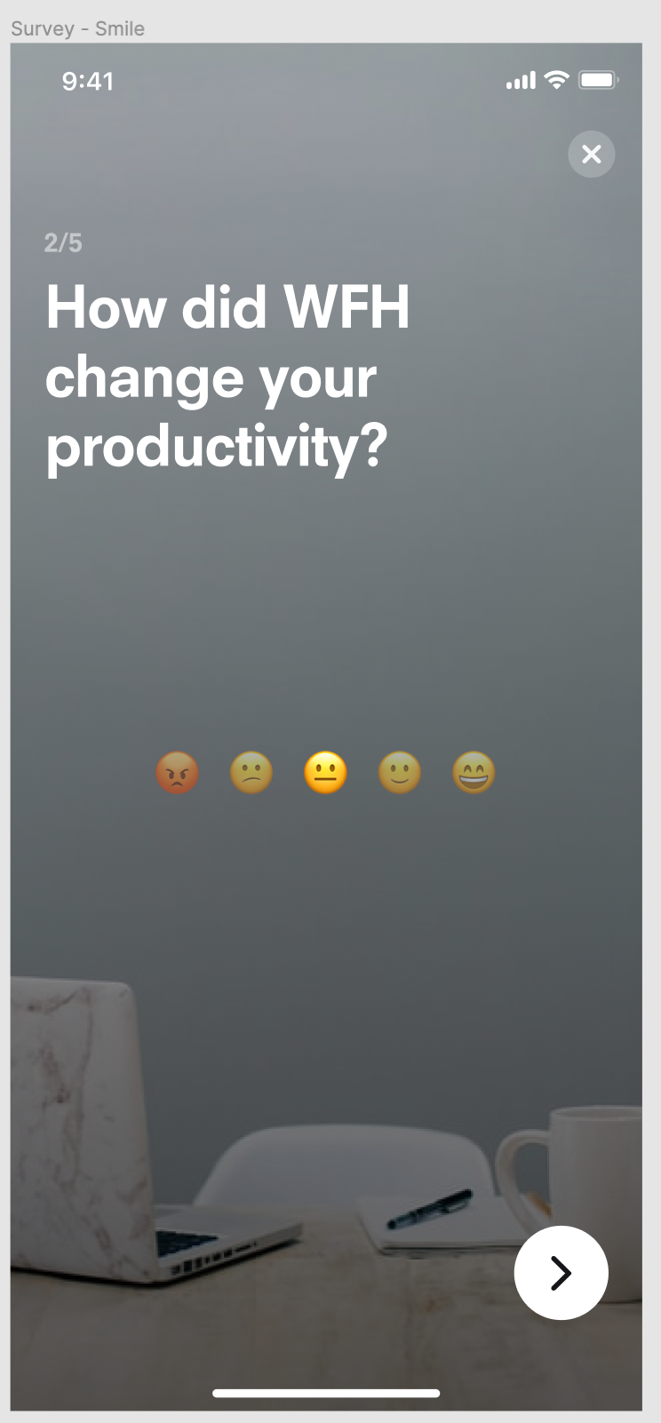 [UI] As a user, I can see Emoticon Selection Survey Question · Issue #29 · nimblehq/flutter-ic ...